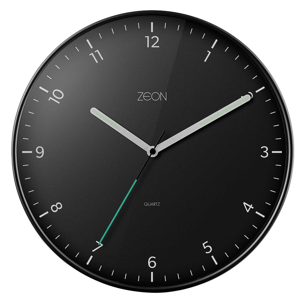 Zeon Easy to Read Analogue Wall Clock - Black – Zeon Ltd